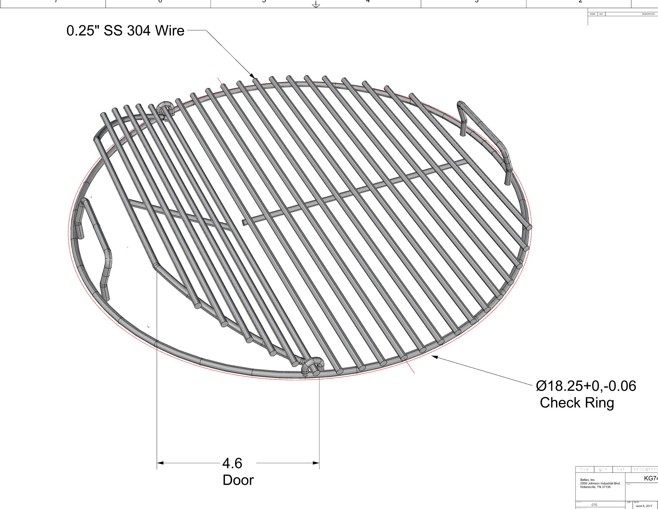 18 25 Round BBQ Stainless Cook Grill Grate KG7553 SNS With Flip Up 18 25 Round BBQ Stainless Cook Grill Grate KG7553 SNS With Flip Up
